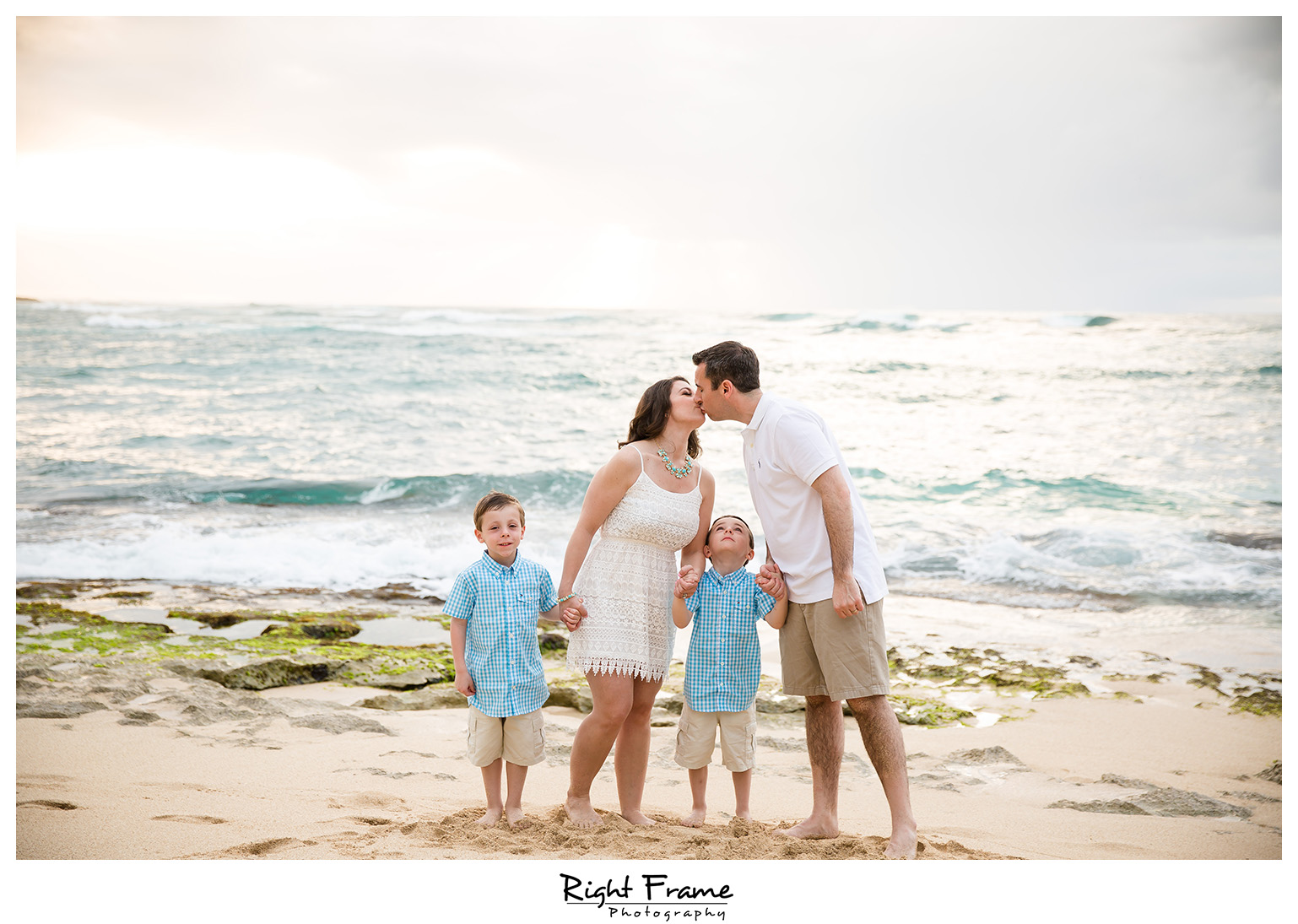 Sunset Family Portraits at Turtle Bay | Stables Beach | Oahu Wedding ...